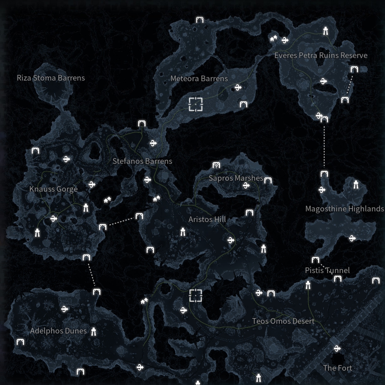 Daemon X Machina: Titanic Scion - Interactive Map